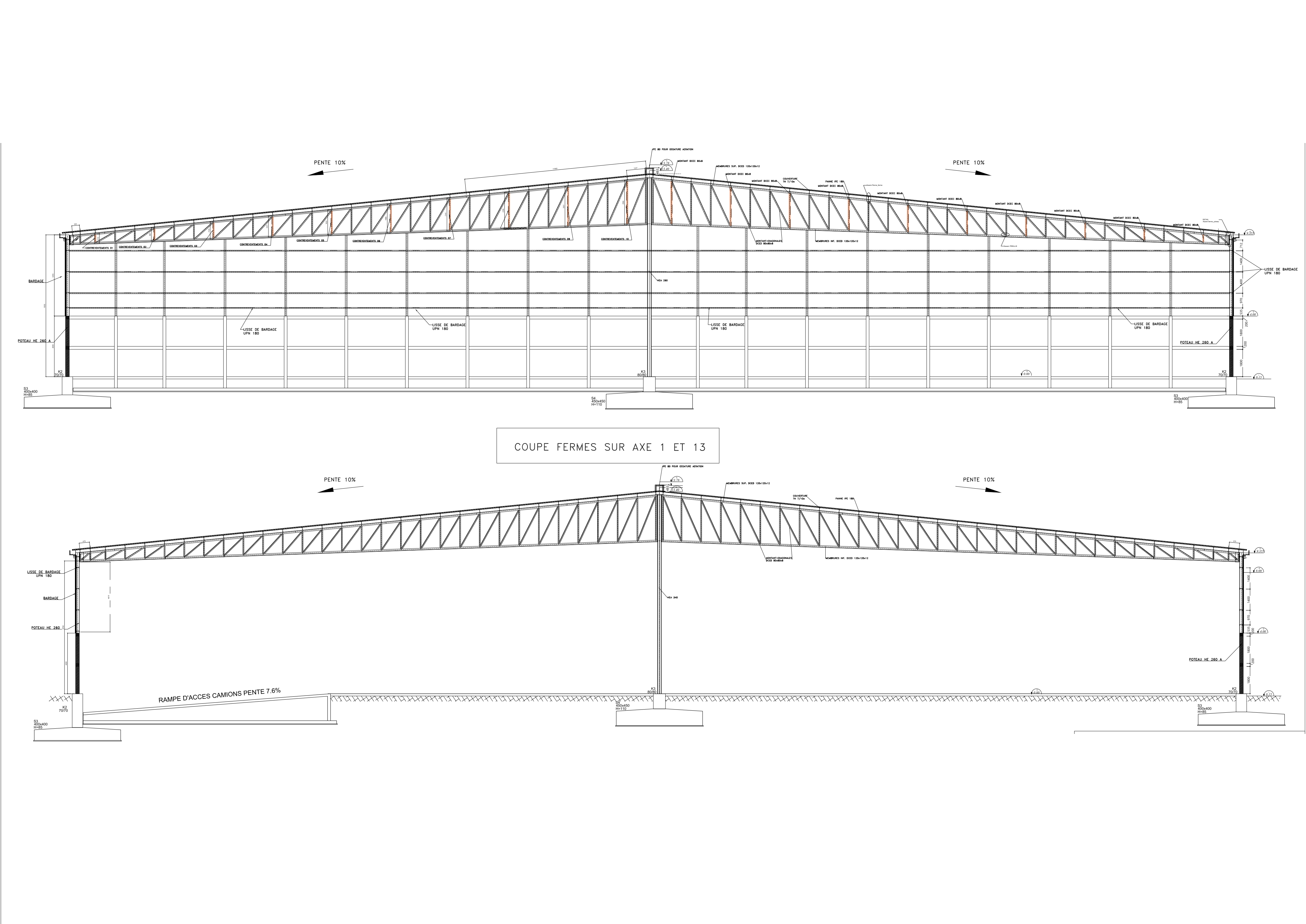 Steel Frame Aircraft Hangars - PTH